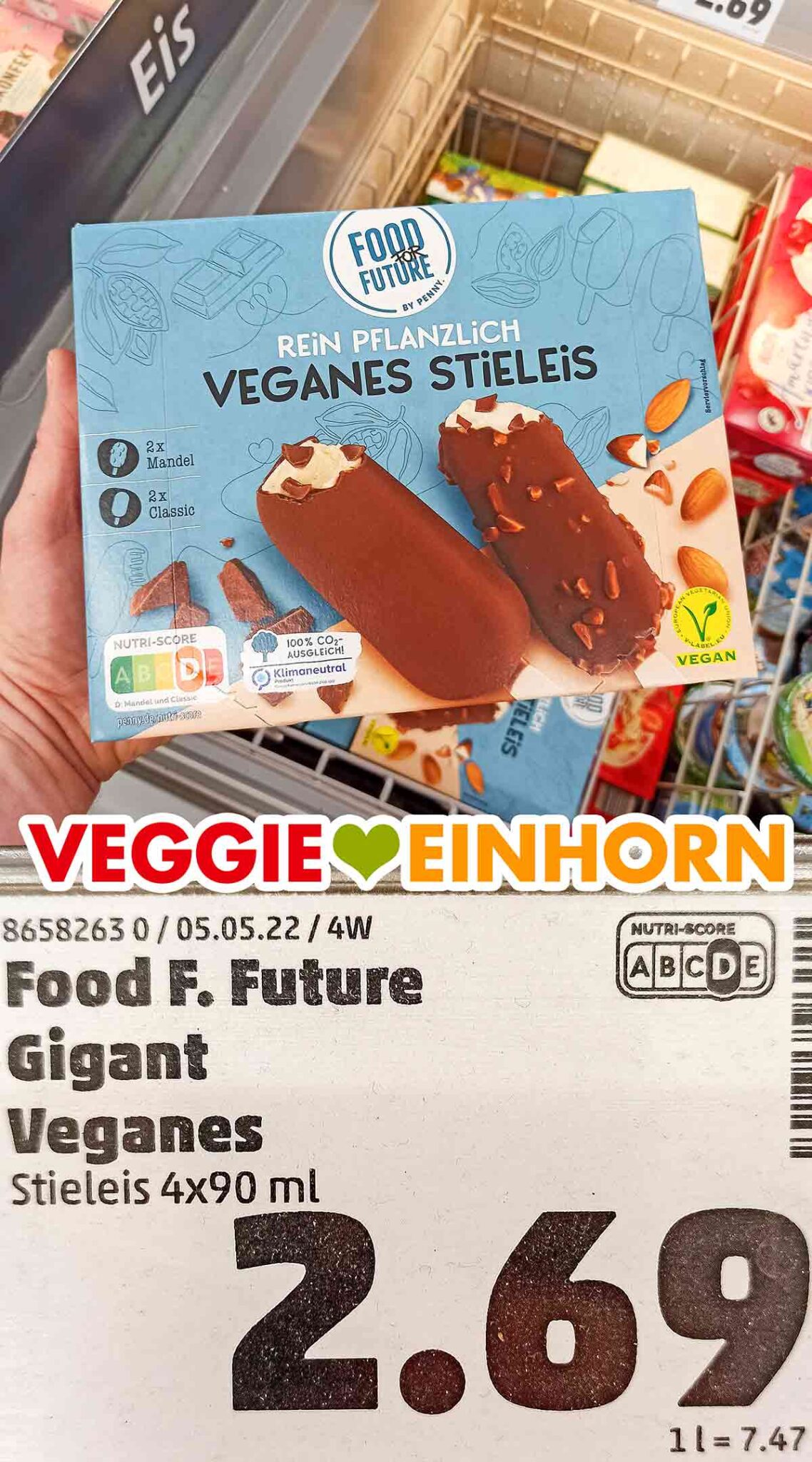 Veganes Stieleis von Penny