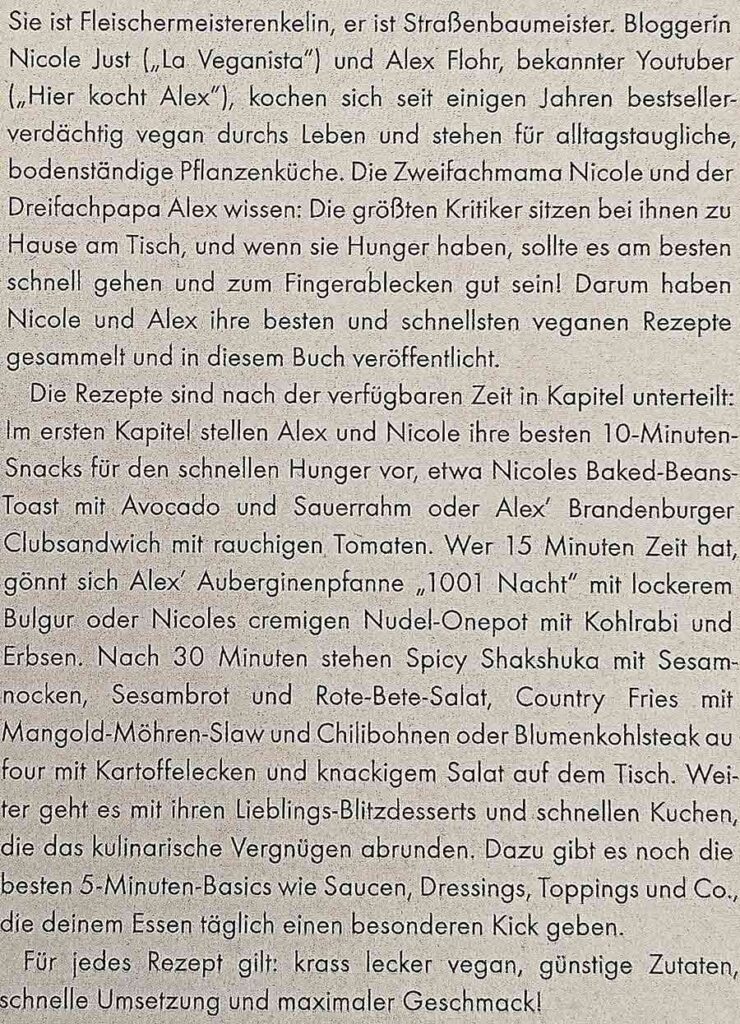 Krass Lecker Vegan - Alexander Flohr und Nicole Just