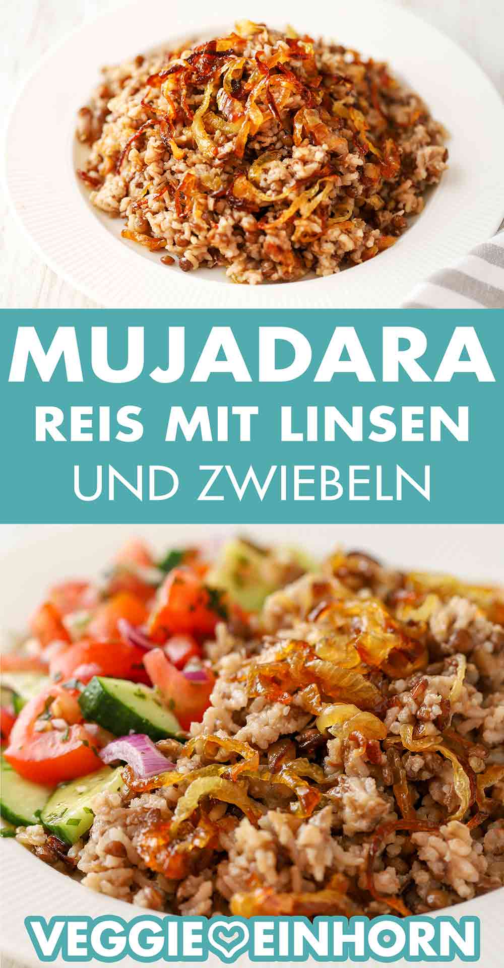 Mujadara - Einfaches Rezept für arabischen Reis mit Linsen
