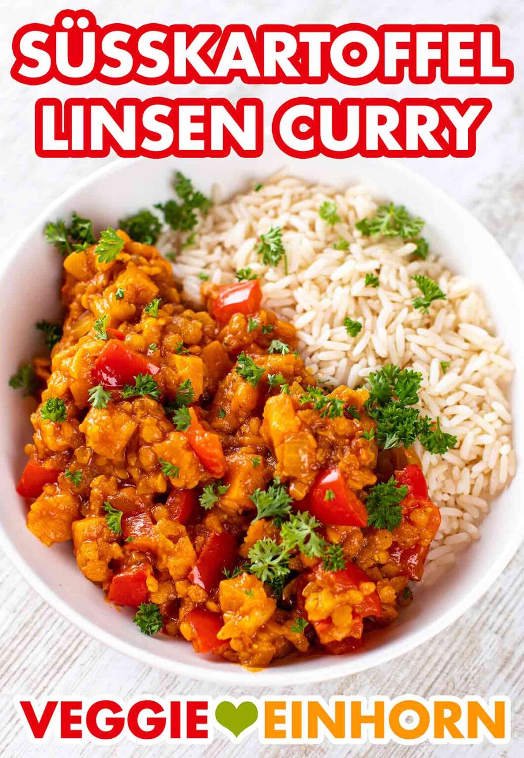 Susskartoffel Rote Linsen Curry