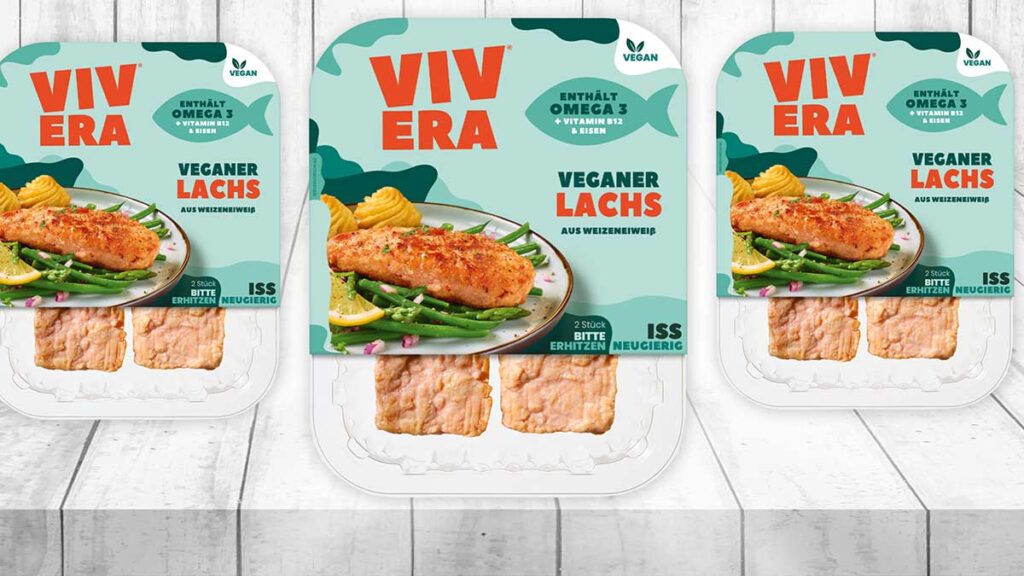 Veganes Lachsfilet von Vivera